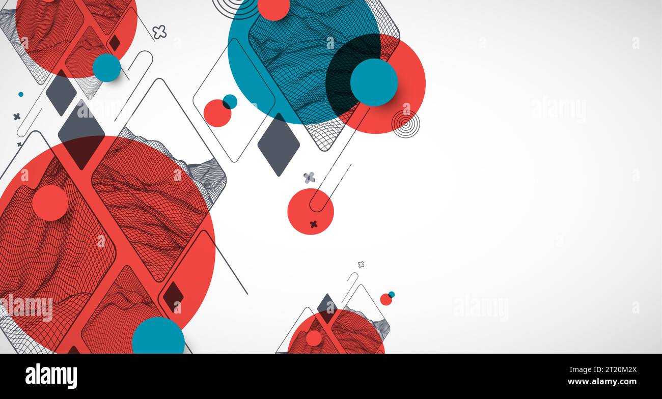 Modern science or technology abstract background. Wireframe spot ...