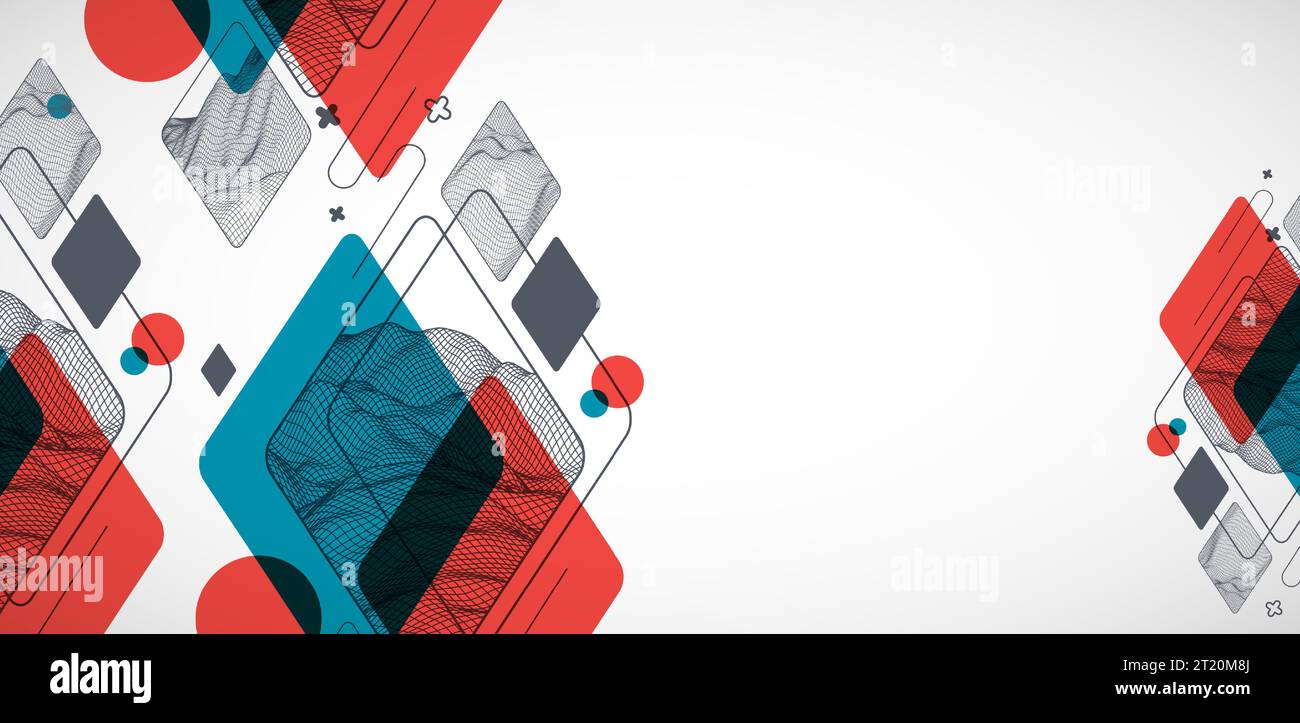 Modern science or technology abstract background. Wireframe spot ...