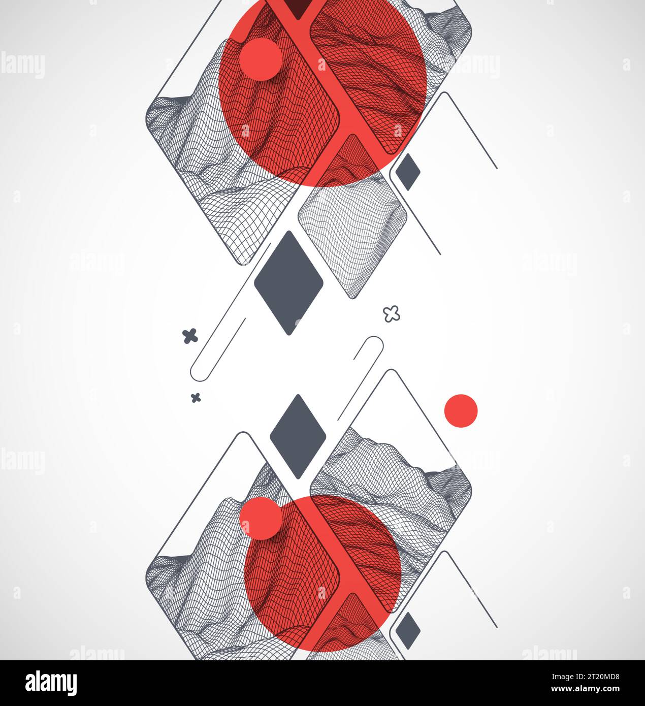 Modern science or technology abstract background. Wireframe spot ...