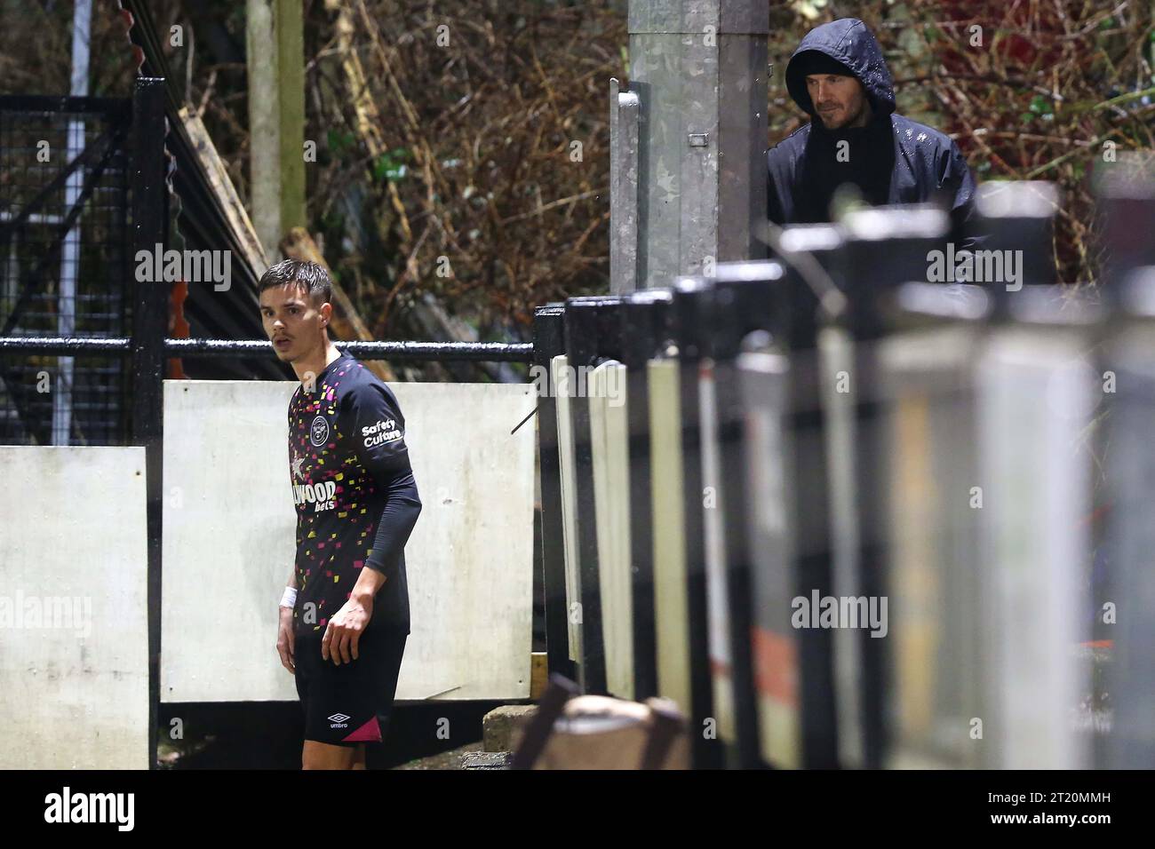 David Beckham watches Romeo Beckham play for Brentford B. - Erith ...