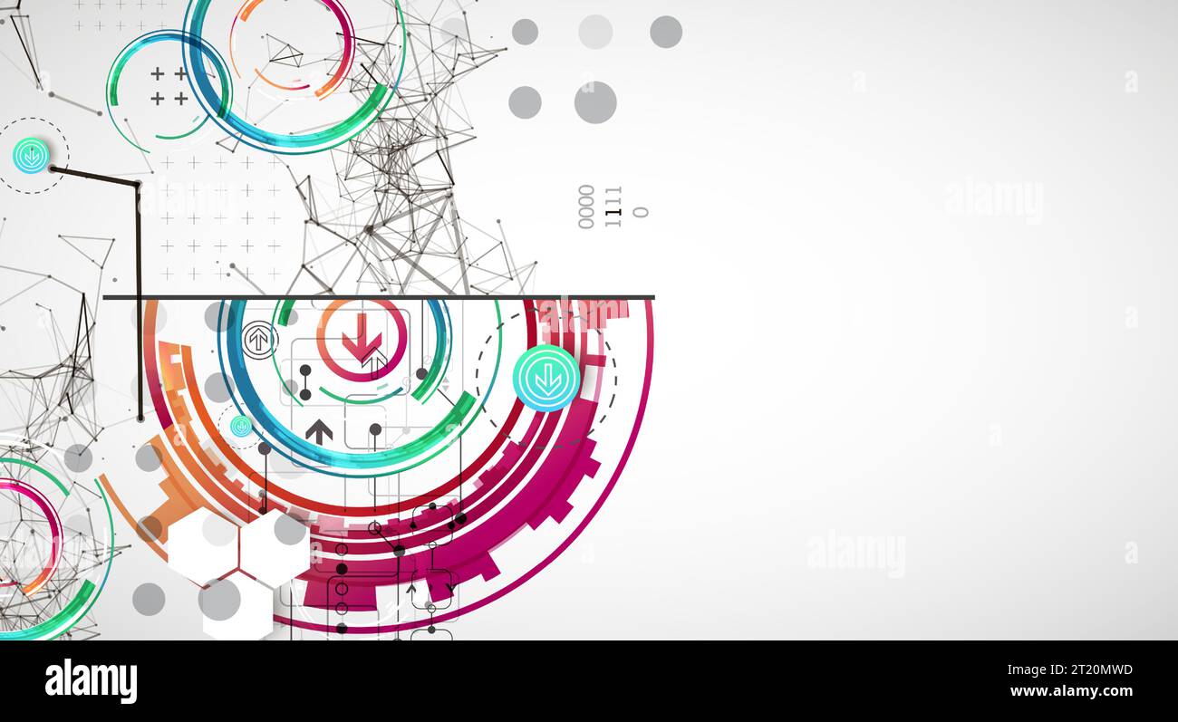 Abstract background on technological and scientific topics. Plexus ...