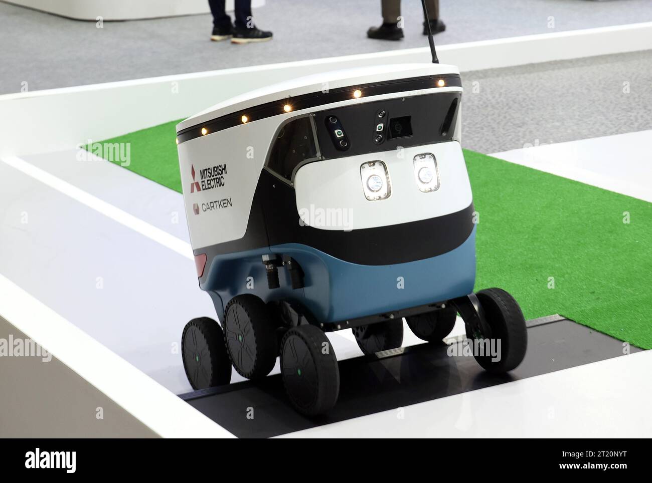 Chiba, Japan. 16th Oct, 2023. Japan's Mitsubishi Electric displays an ...
