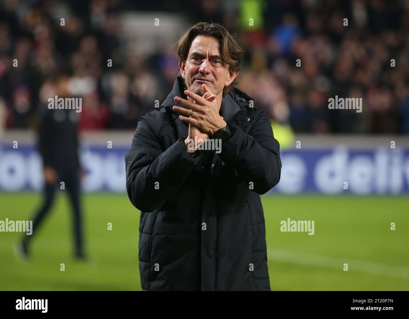 Thomas Frank Manager of Brentford celebrates the 3-1 victory against ...
