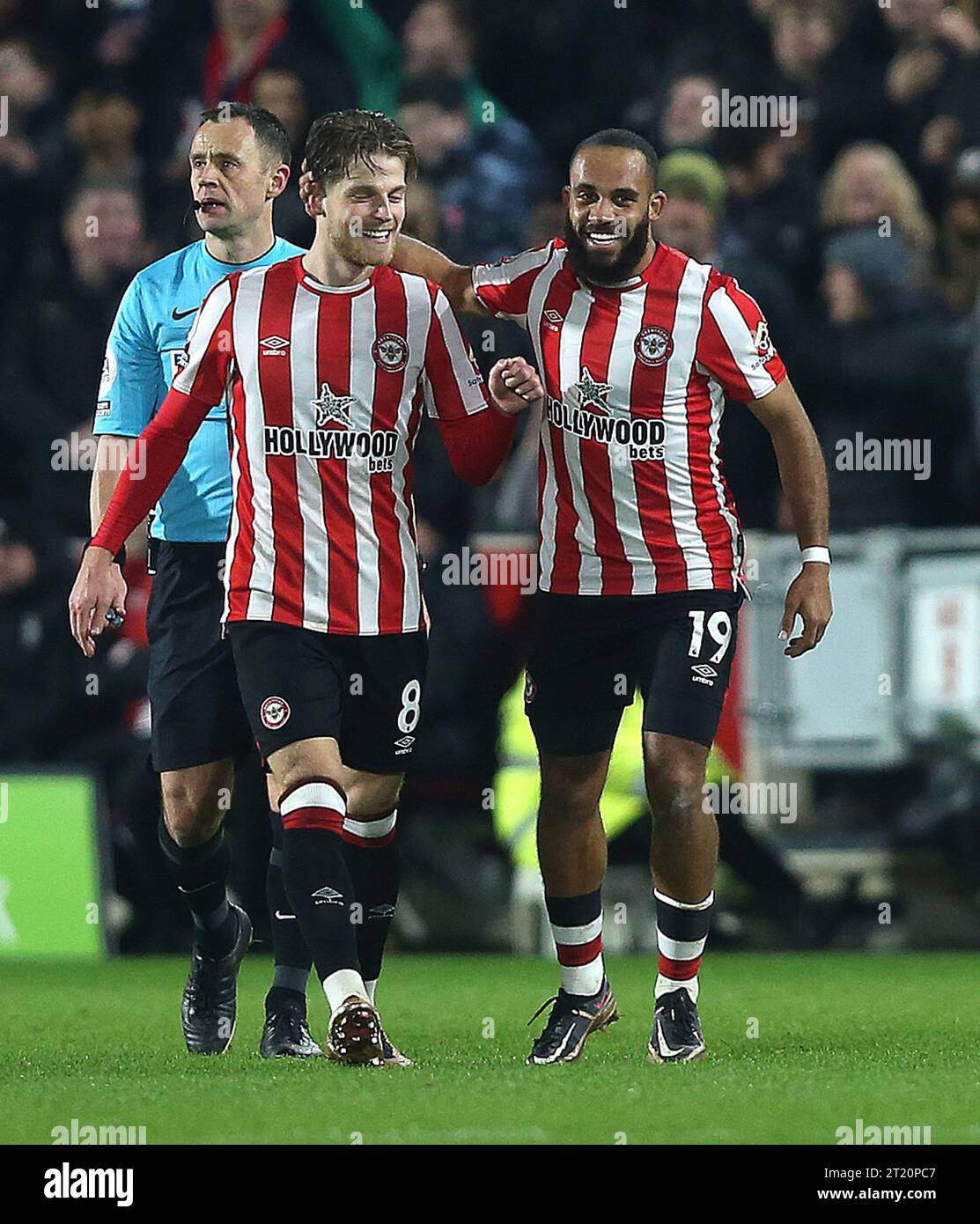GOAL, Bryan Mbeumo of Brentford goal celebration. - Brentford v ...