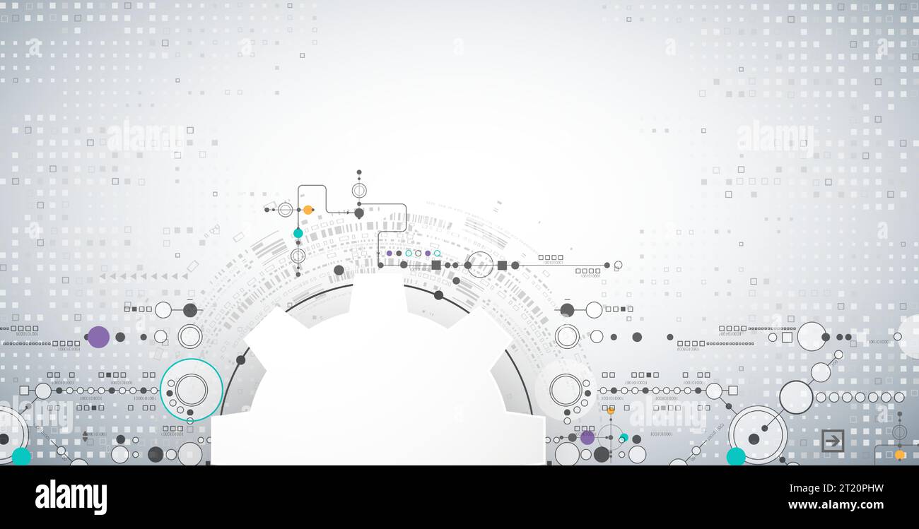 Abstract color digital communication technology background. Vector ...