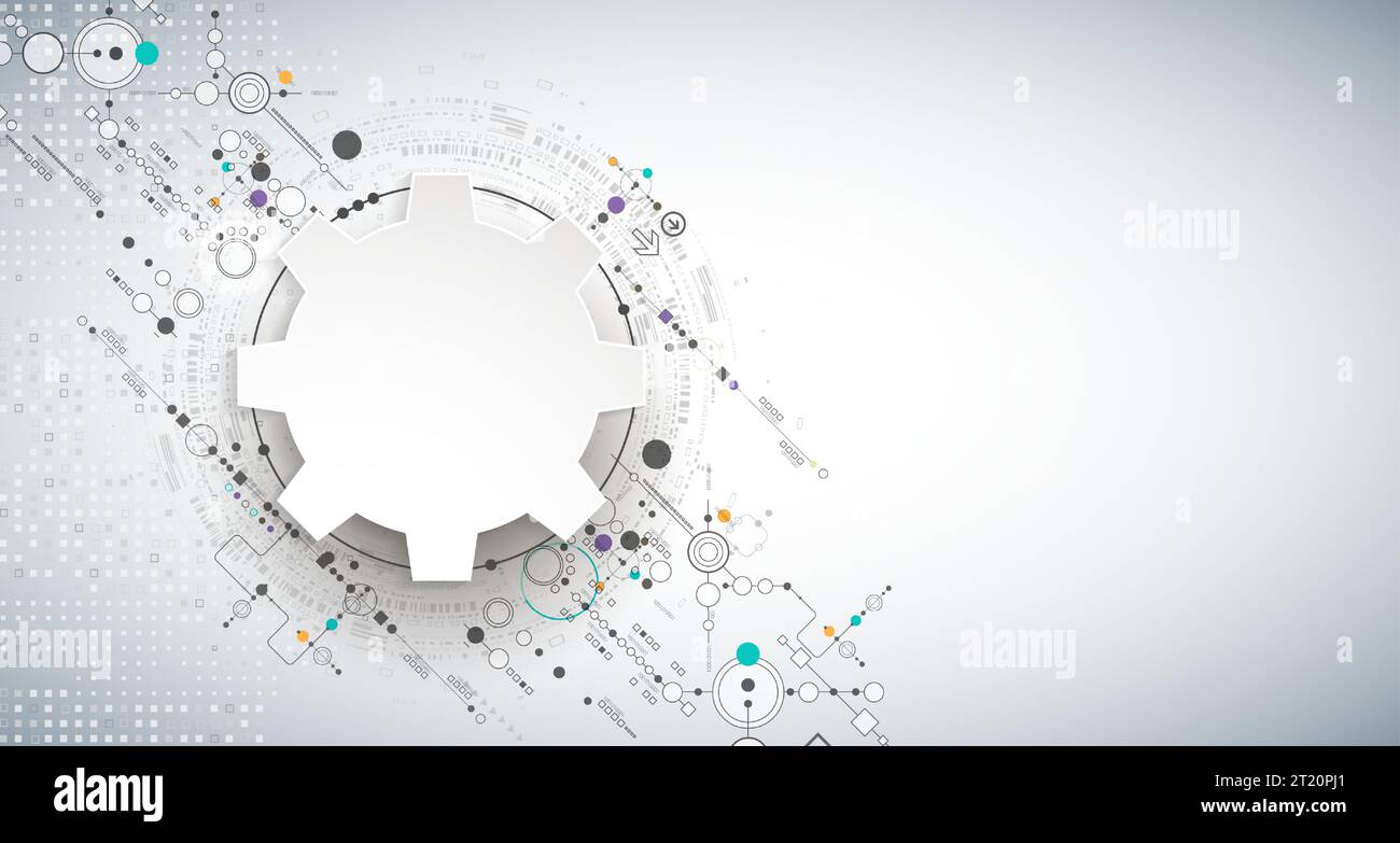 Abstract color digital communication technology background. Vector ...