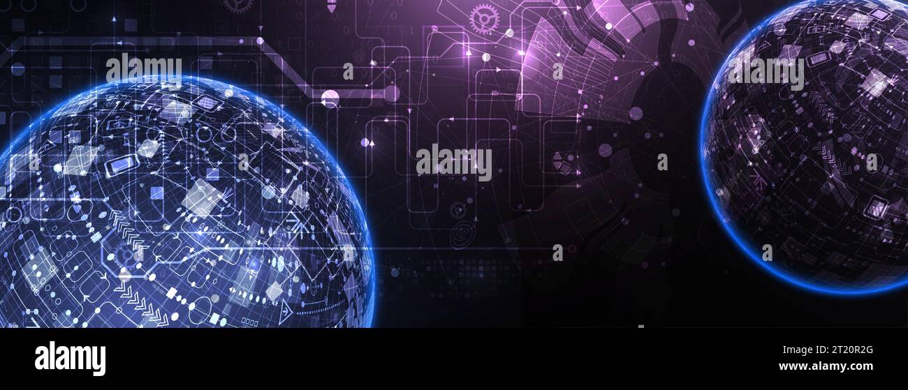 Sphere theme vector illustration. Digital technology background Stock ...