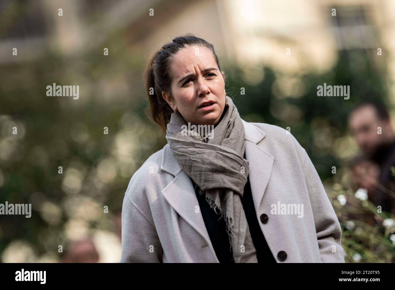 Paris, France. 16th Oct, 2023. Sarah Knafo and Eric Zemmour and Marion ...