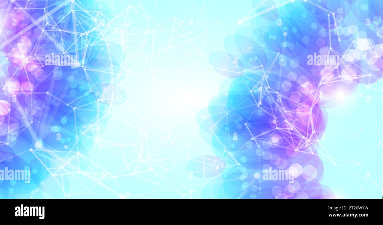 Colorful geometric background with plexus effect Stock Vector Image ...