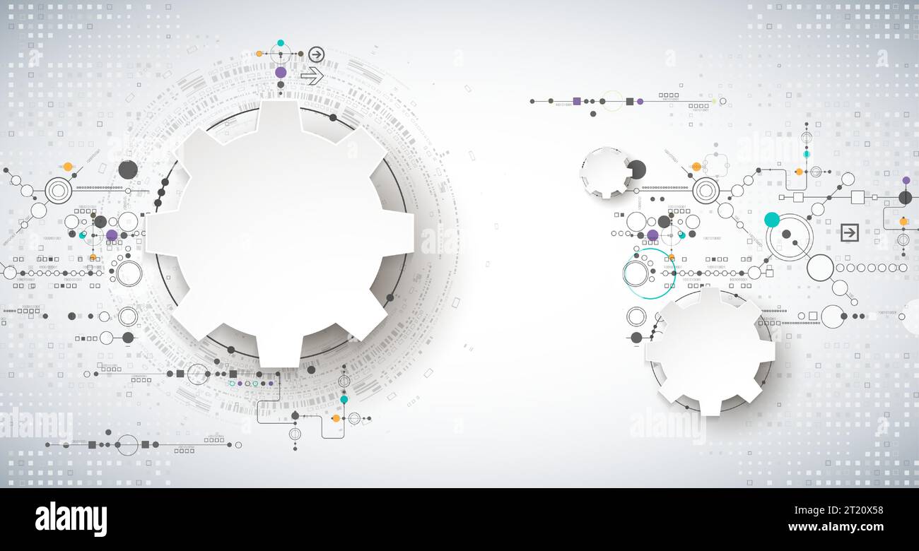 Abstract color digital communication technology background. Vector ...