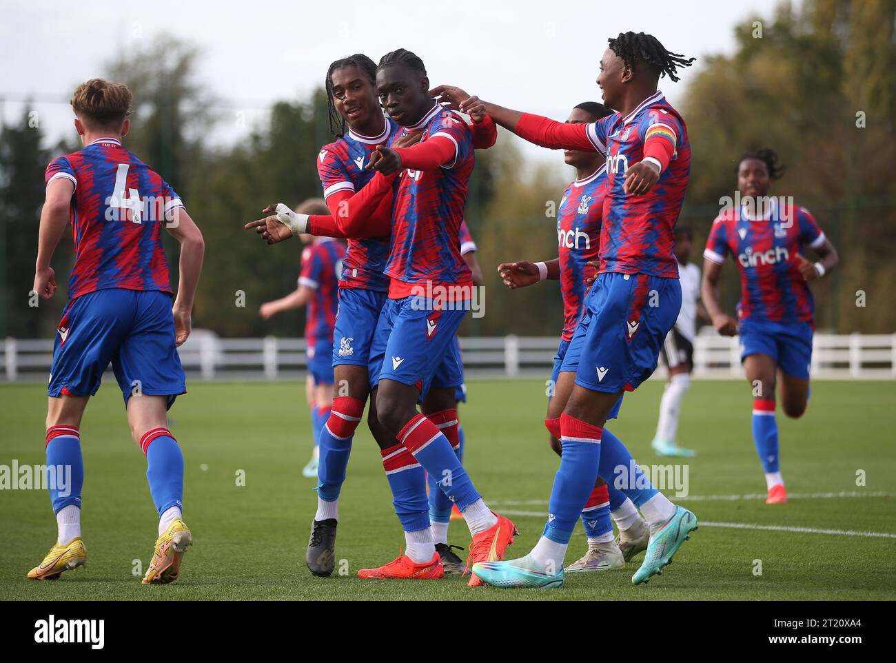 GOAL 1-1, Hindolo Mustapha of Crystal Palace U18 goal celebration with ...