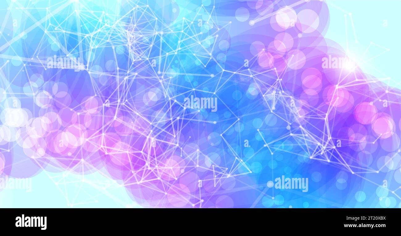 Colorful geometric background with plexus effect Stock Vector Image ...