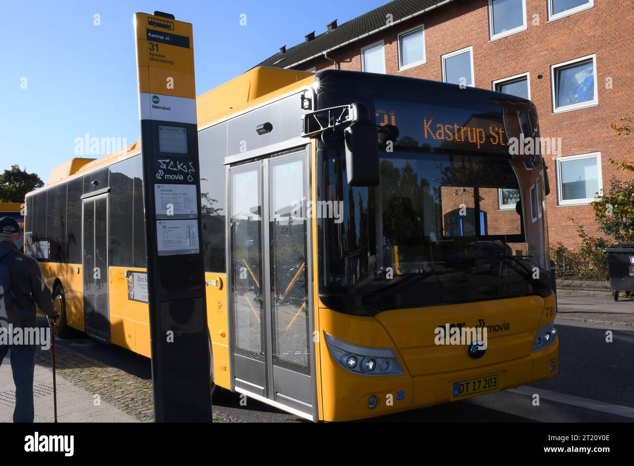 Copenhagen, Denmark /16 October. 2023/Whole new brad bus and route 31 ...