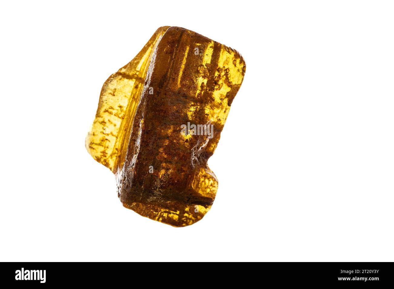 a copal stone on white background Stock Photo - Alamy