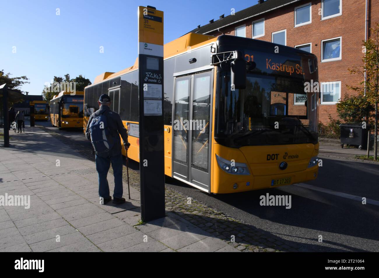 Copenhagen, Denmark /16 October. 2023/Whole new brad bus and route 31 ...
