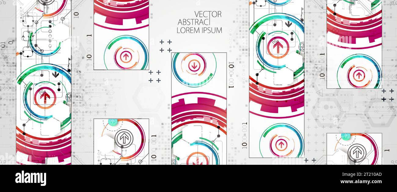 Abstract vertical technology background. Communication concept ...