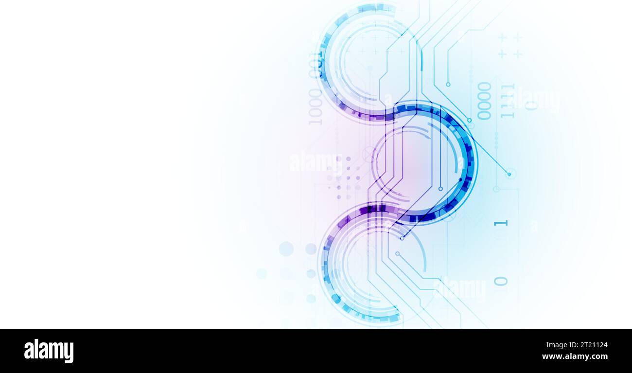 Abstract technology concept. Circuit board, high computer color ...