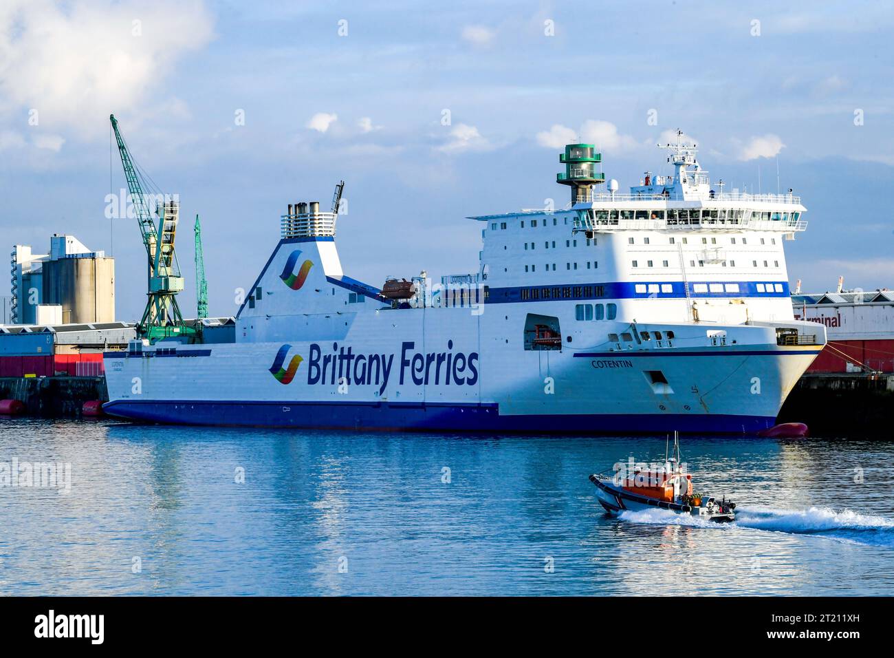 Le Havre (north-western France): ferry Cotentin, belonging to the ...