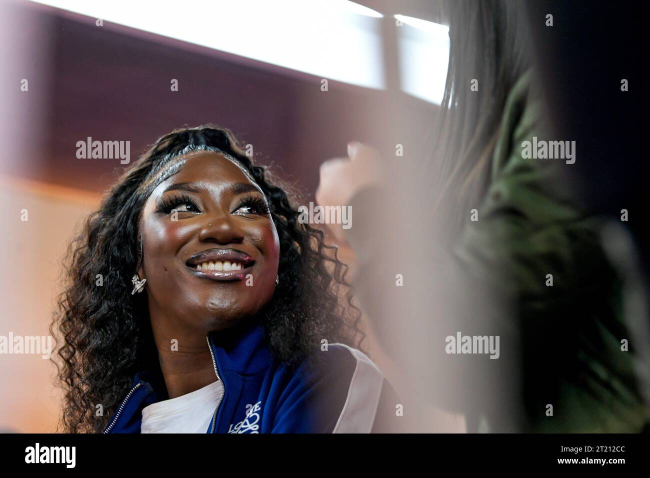 Singer Aya Nakamura signs her new album at the Auchan hypermarket in ...