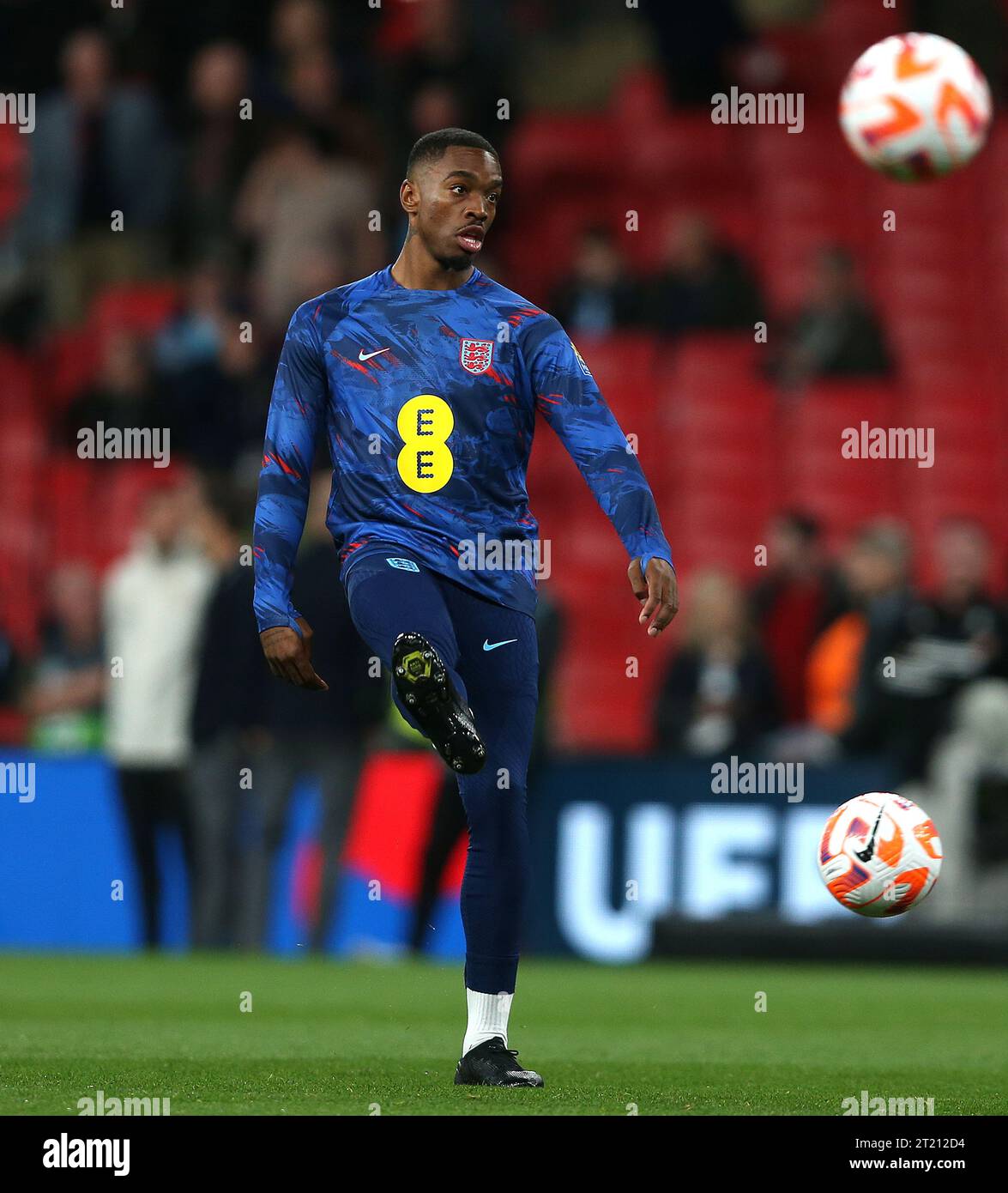 Ivan Toney of England warms up. - England v Germany, UEFA Nations ...