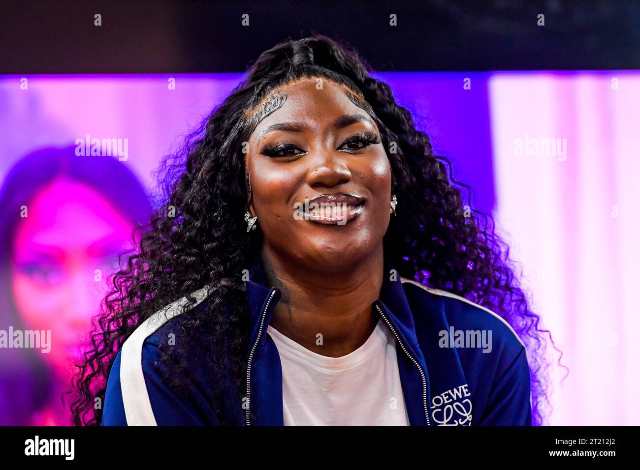 Singer Aya Nakamura signs her new album at the Auchan hypermarket in ...