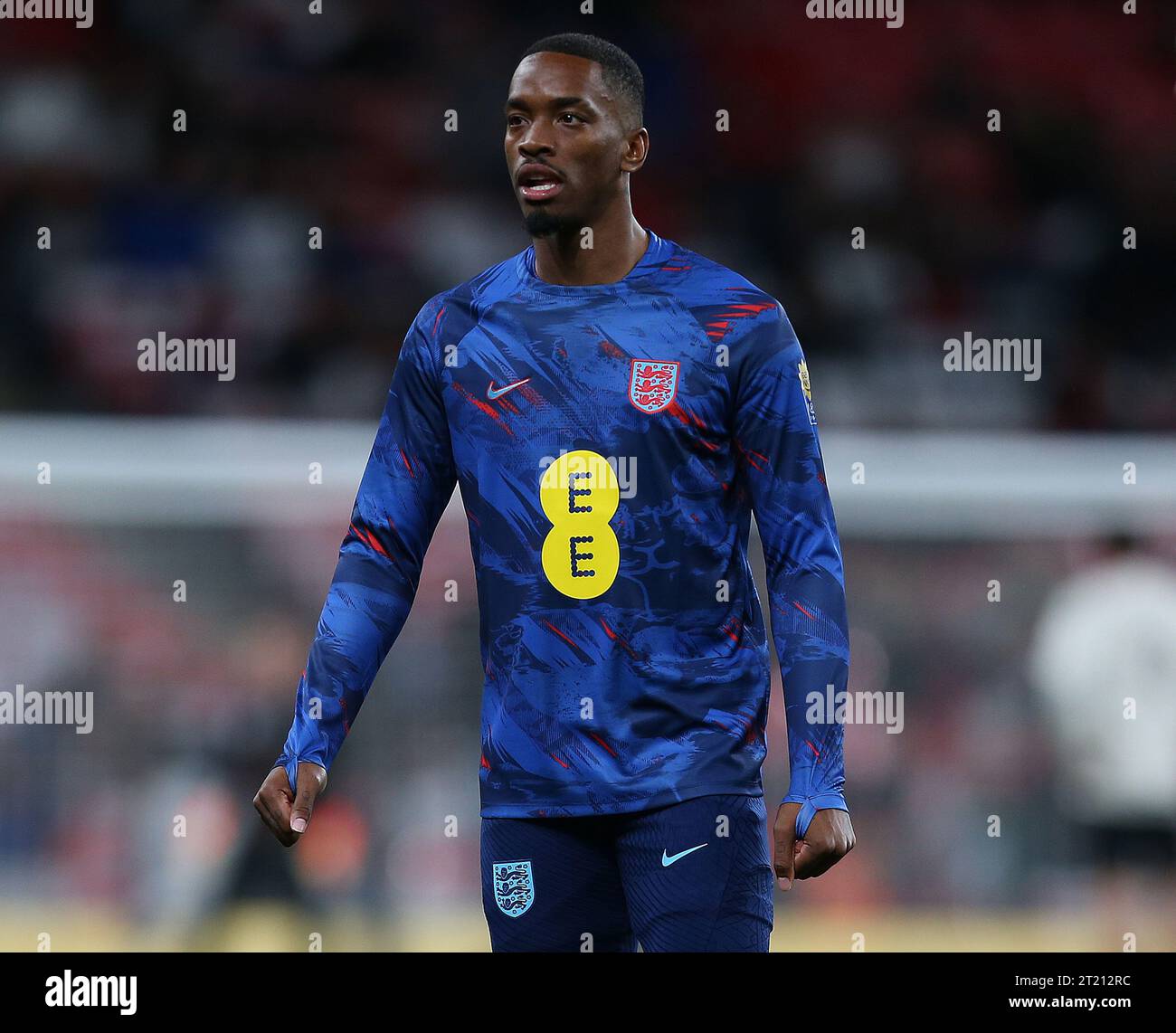 Ivan Toney of England warms up. - England v Germany, UEFA Nations ...