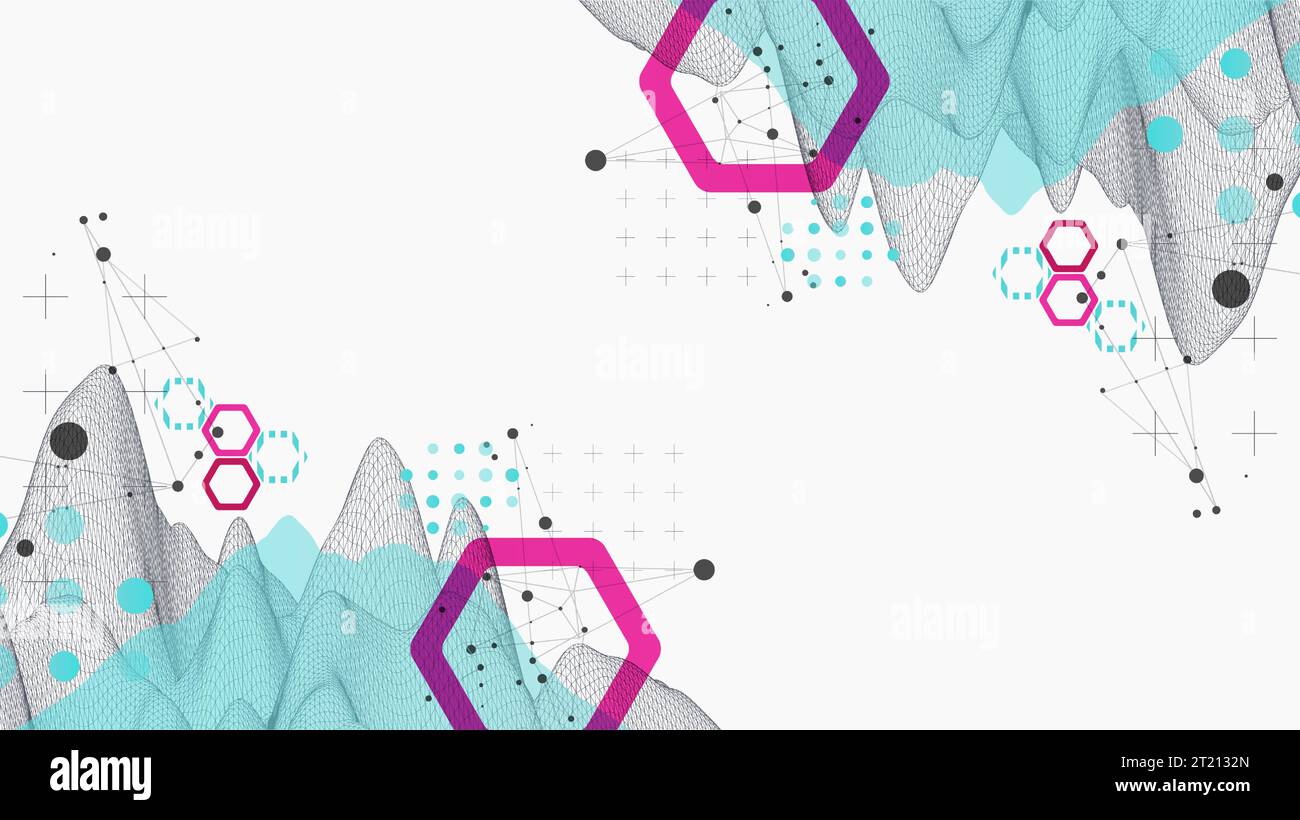 Modern science technology abstract background using hexagonal shapes ...