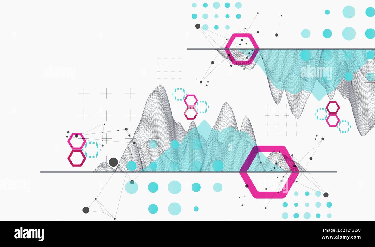 Modern science technology abstract background using hexagonal shapes ...