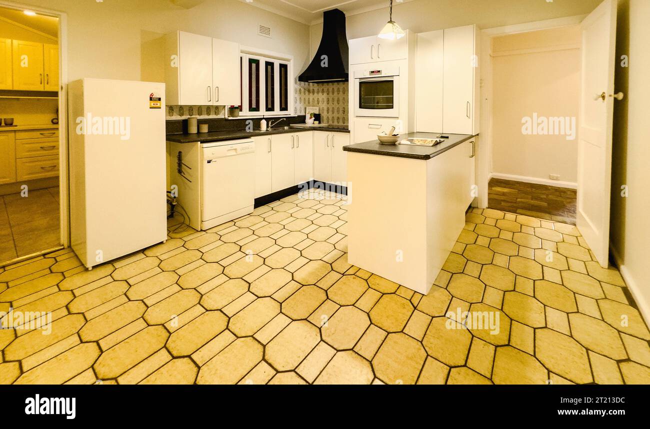 A beautiful cozy kitchen design Stock Photo - Alamy