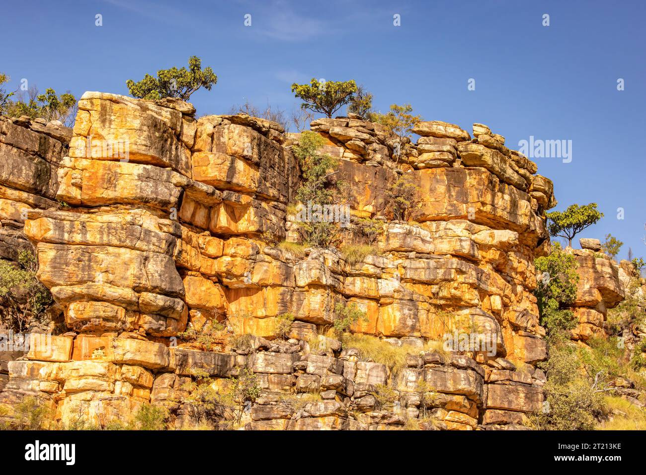 Geology above the King George River Stock Photo - Alamy