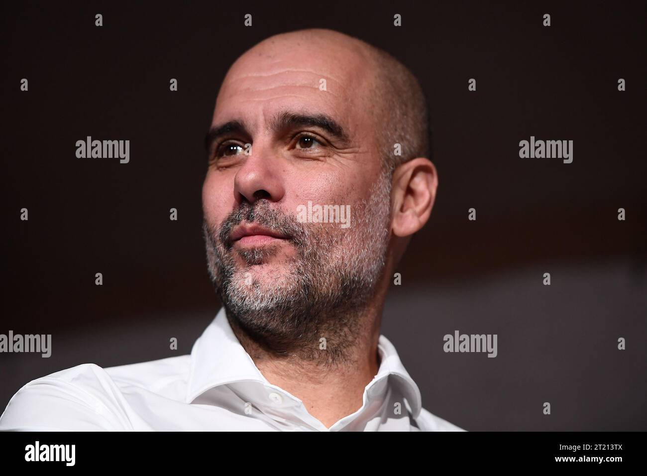 Josep Guardiola head coach of Manchester City during the conference ...