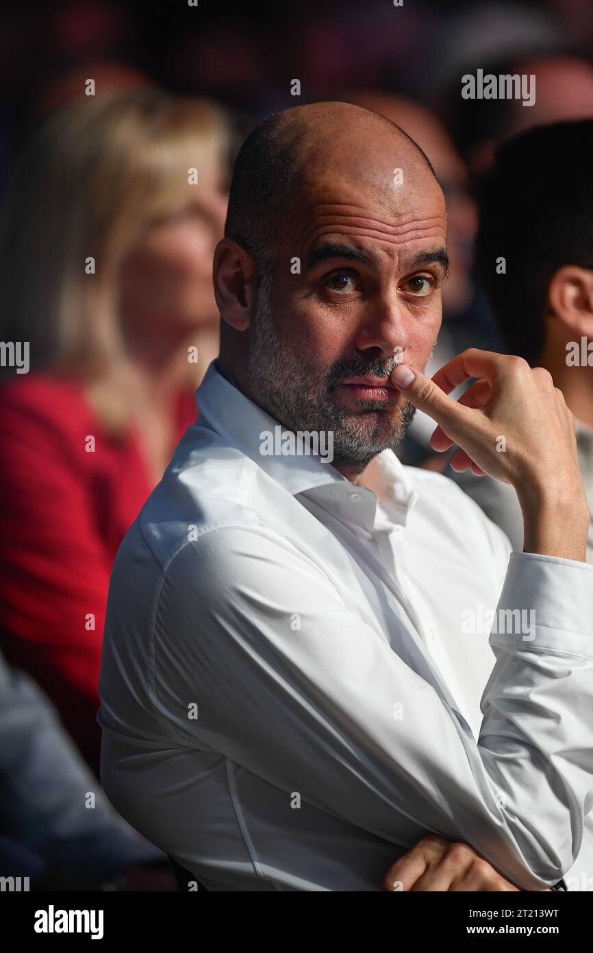 Josep Guardiola head coach of Manchester City during the conference ...