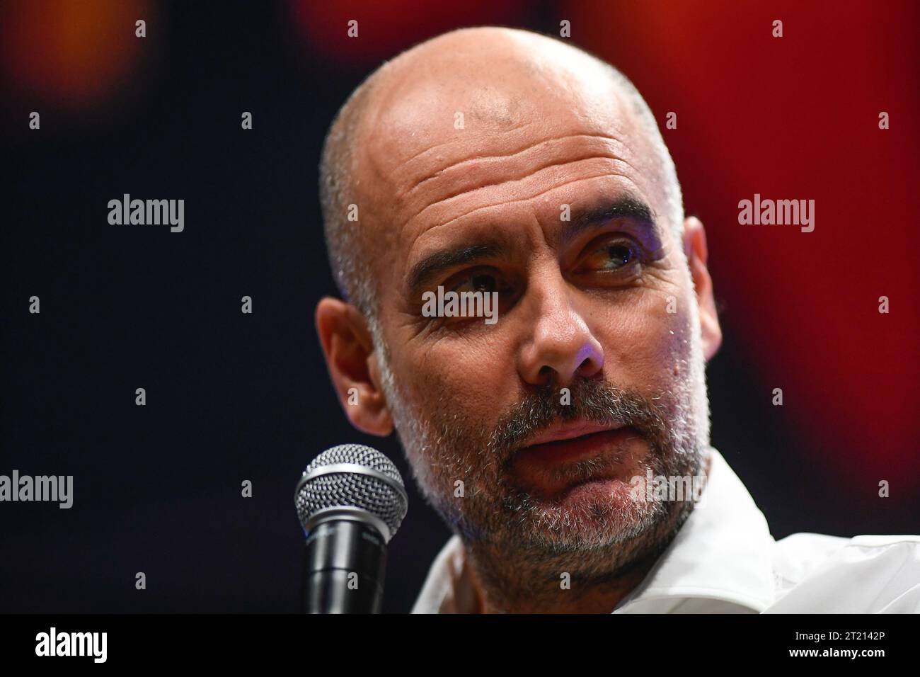 Josep Guardiola head coach of Manchester City during the conference ...