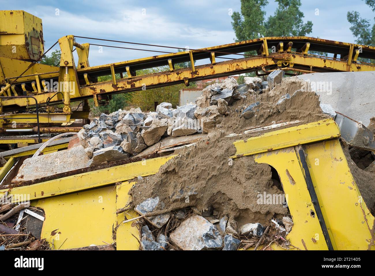 A railway station damaged by flood in Volos, Greece Stock Photo - Alamy