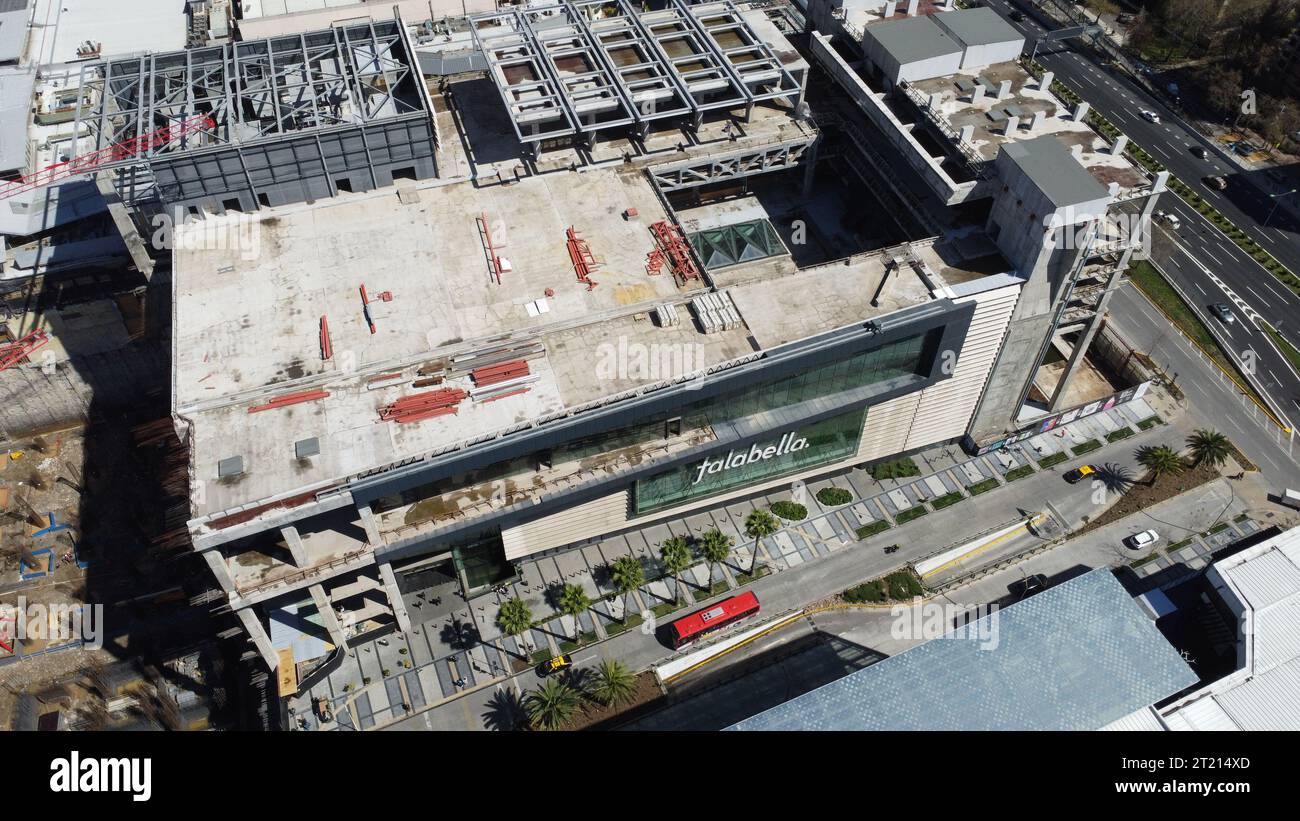 Aerials of Mall Parque Arauco in Las Condes, Santiago, Chile Stock ...