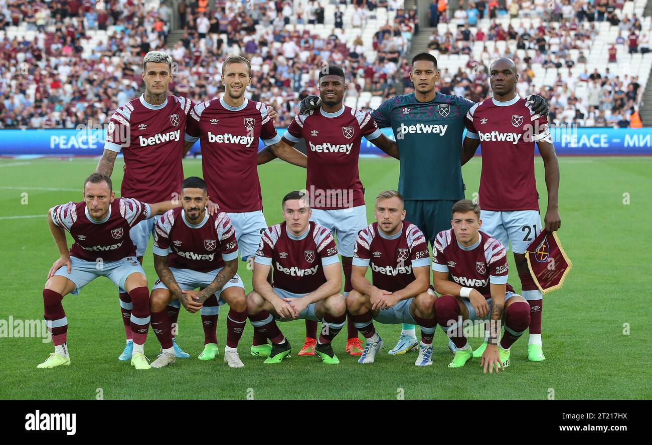 West Ham United team photo. - West Ham United v Viborg FF, UEFA Europa ...