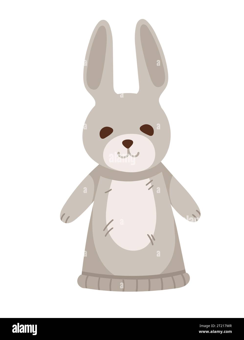 Rabbit animal doll puppet for children theater cute soft hand toy ...