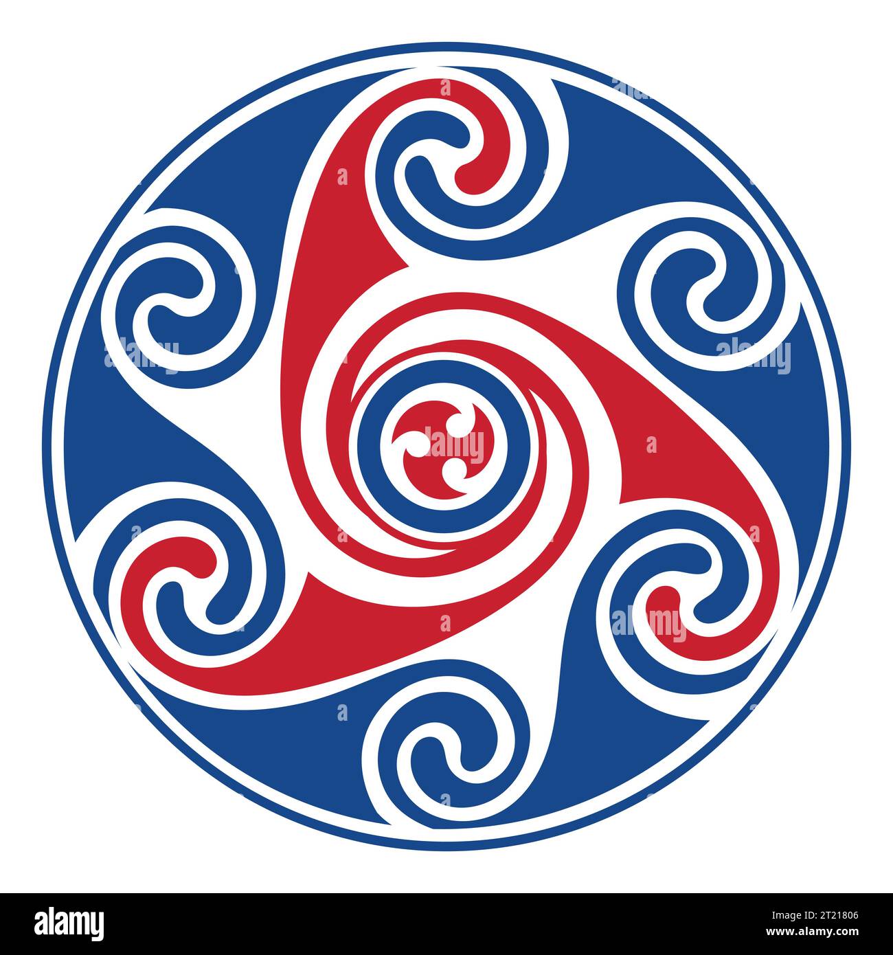 Celtic Scandinavian design. Round braided pattern in ancient Celtic ...