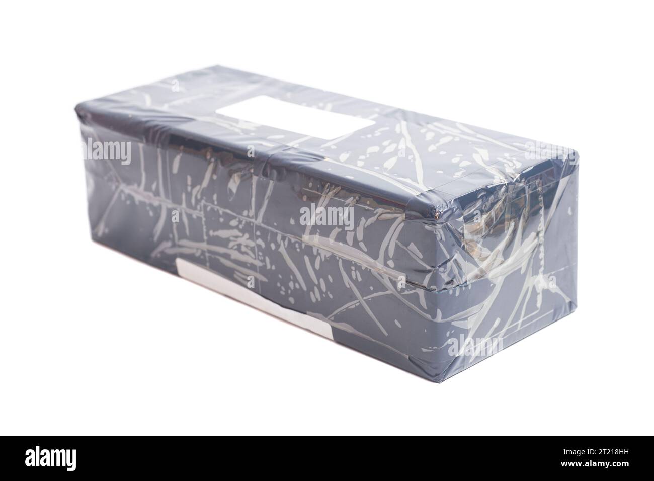 Closed and taped cardboard box Stock Photo - Alamy