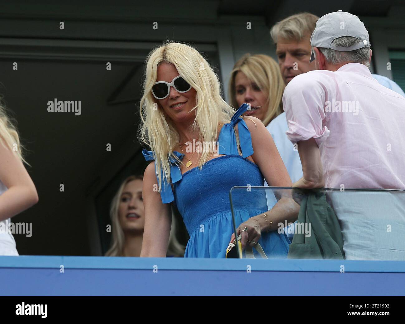German supermodel, Claudia Schiffer. - Chelsea v Tottenham Hotspur ...