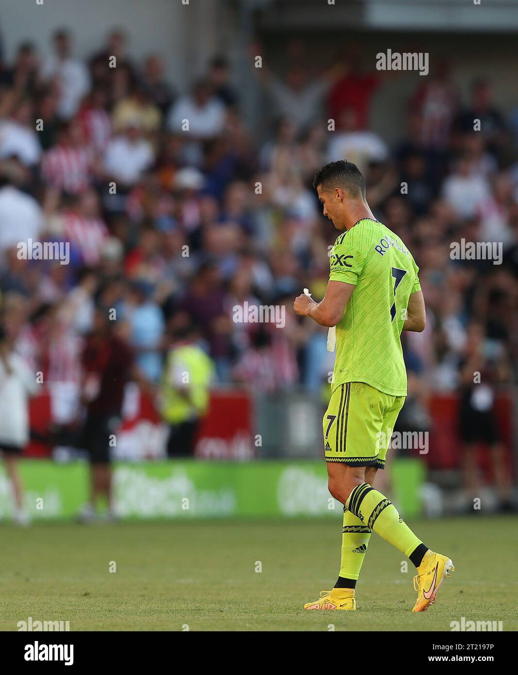 Cristiano Ronaldo of Manchester United looks disappointed & dejected ...