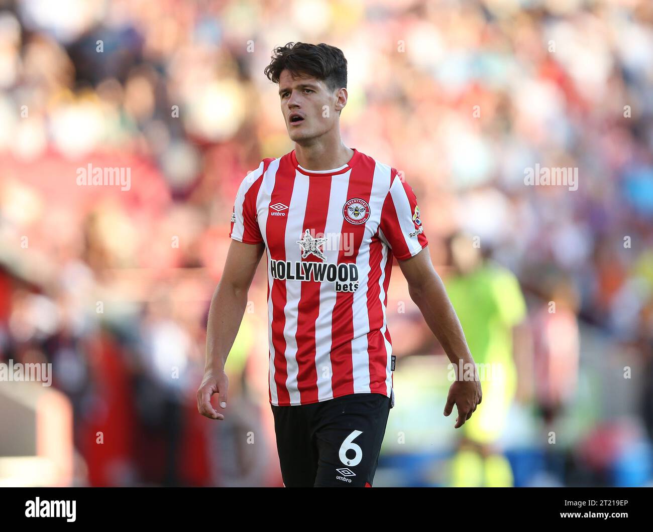 Christian Norgaard of Brentford against Manchester United - Brentford v ...