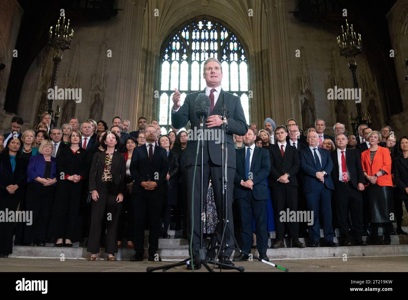 Labour leader Sir Keir Starmer welcomes Michael Shanks, the newly ...