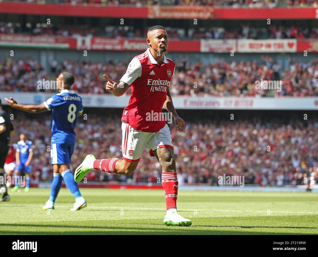 GOAL 1-0, Gabriel Jesus of Arsenal goal celebration. - Arsenal v ...