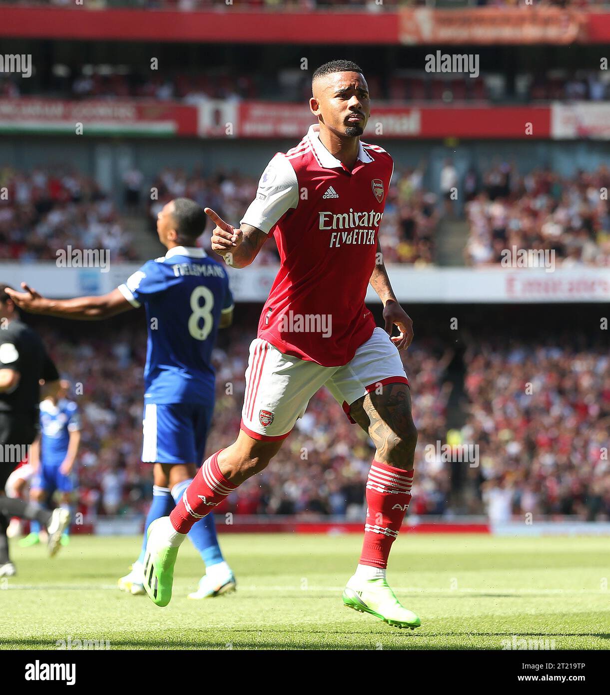 GOAL 1-0, Gabriel Jesus of Arsenal goal celebration. - Arsenal v ...