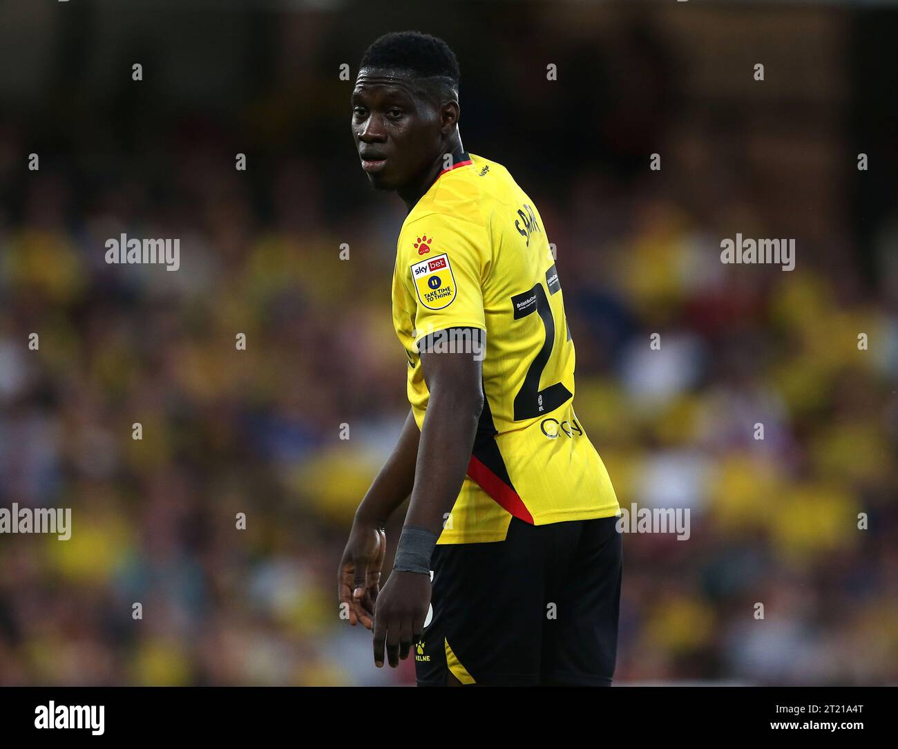 Ismaila Sarr of Watford against Burnley. - Watford v Burnley, Sky Bet ...