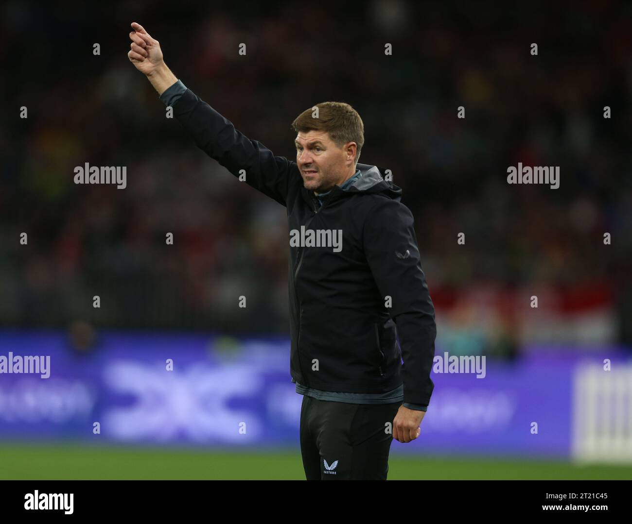 Steven Gerrard manager of Aston Villa during the match between ...