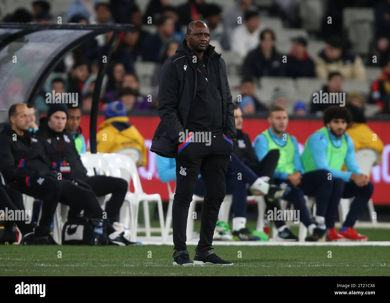 Patrick Vieira Manager of Crystal Palace during the match between ...
