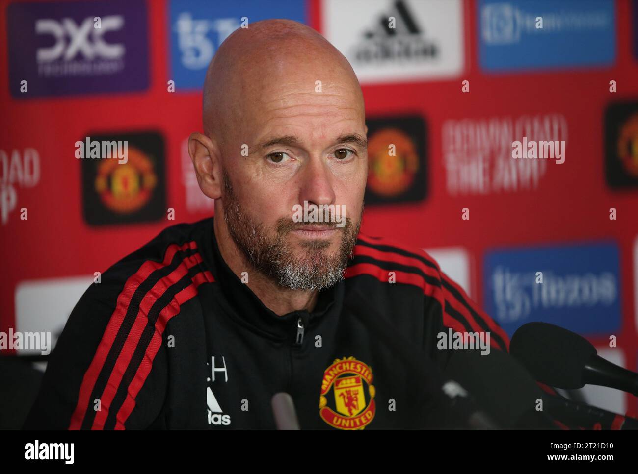 Erik Ten Hag Manager Of Manchester United During His Pre Match Press