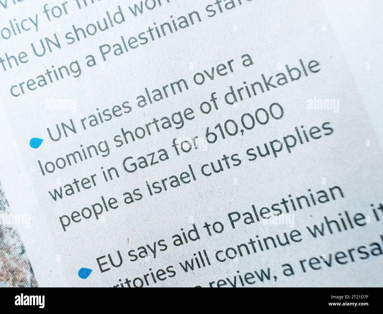 Israel palestine water shortage hi-res stock photography and images - Alamy